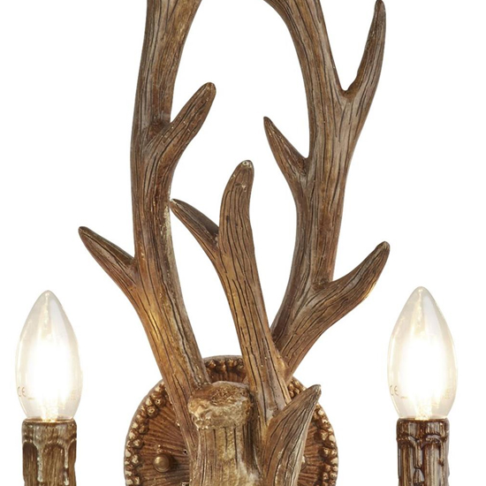 Stag 2 Lights Wall Light In Natural
