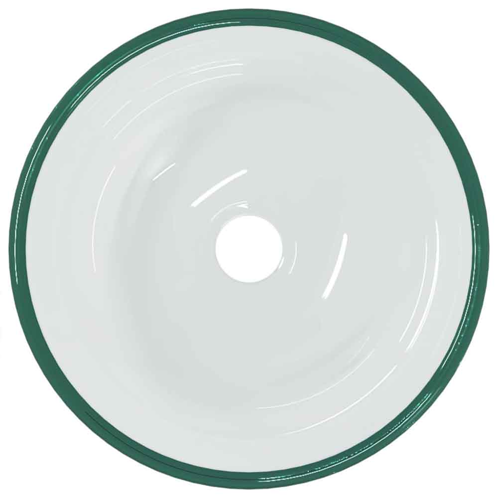 Tacoma Round Countertop Basin Without Waste 300mm Wide 0TH - Clear Glass