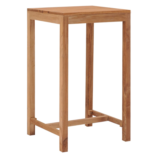 Tamia Square Wooden Bar Table In Natural | Furniture in Fashion