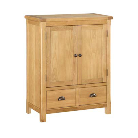 Tertia Wooden Storage Unit In Oak With 2 Doors | Furniture in Fashion