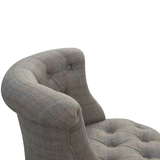 Trenton Fabric Upholstered Accent Chair In Petite Multi Tweed | FiF