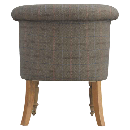 Trenton Fabric Upholstered Accent Chair In Petite Multi Tweed | FiF