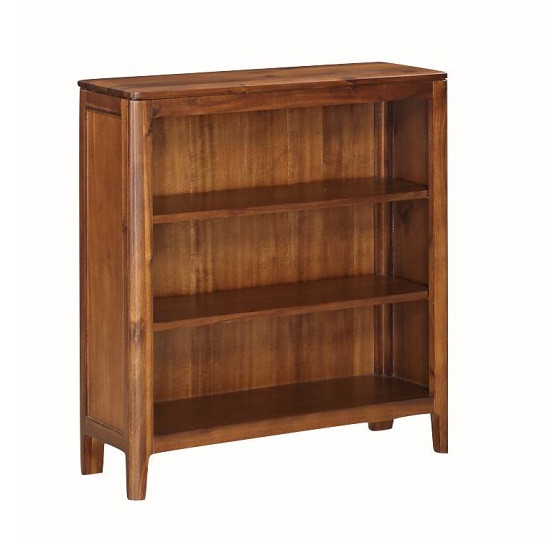 Trimble Wooden Low Bookcase In Rich Acacia Finish | Furniture in Fashion