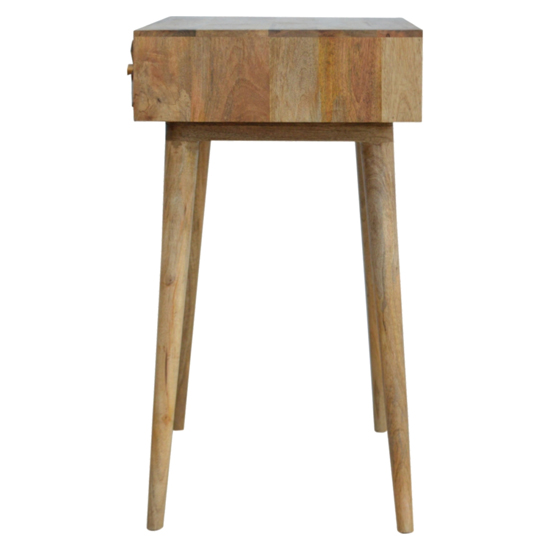 Tufa Wooden Cube Carved Study Desk In Oak Ish | Furniture in Fashion