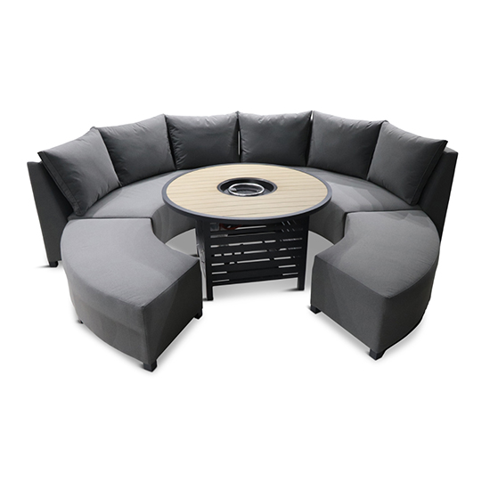 Vega Aluminium Modular Dining Set With Adjustable Table | Furniture in ...