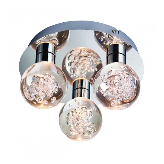 Versa Three Ceiling Light In Chrome Finish | Sale