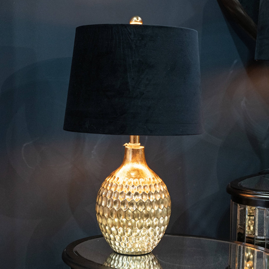 Table Lamp Gold Black at Wilfred Mccarty blog