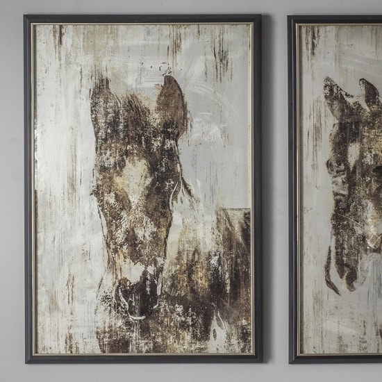 Waffle II Framed Wall Art In Natural | Furniture in Fashion