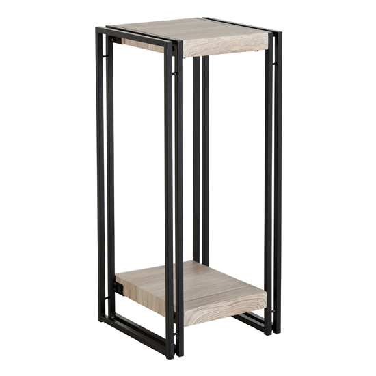 Whitlow Wooden High Plant Stand In Oak | Furniture in Fashion