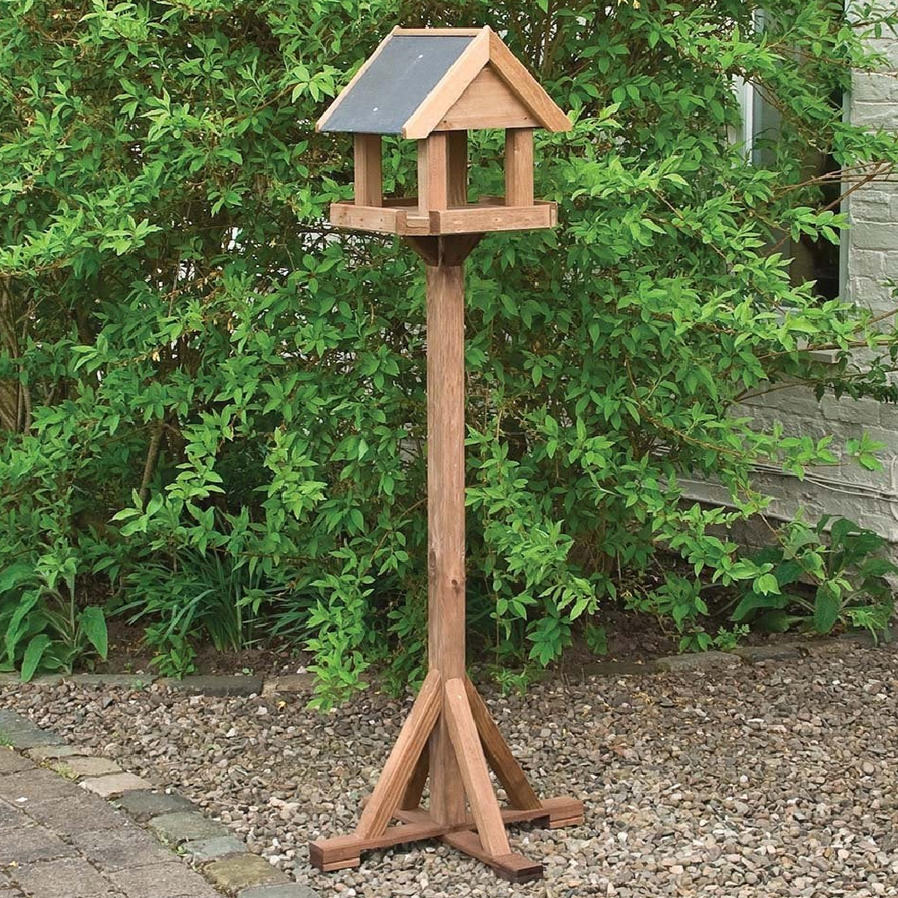 Westlinton Wooden Garden Bird Table In Natural
