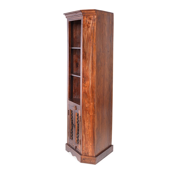 Zander Wooden Corner Display Unit In Sheesham Hardwood | Furniture in ...